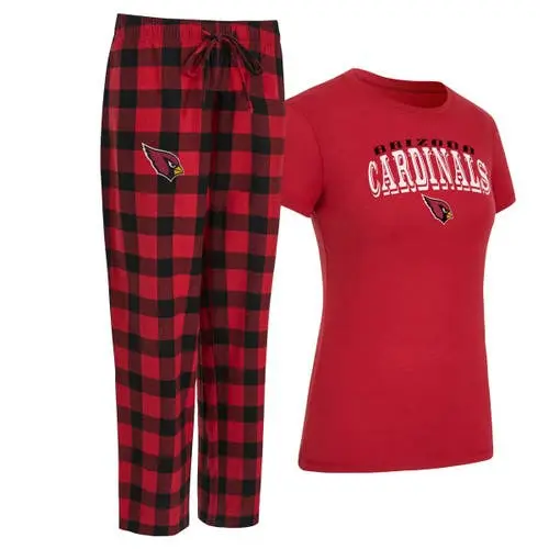 CONCEPTS SPORT T-shirt & Flannel Pants Pj Set - Cardinal