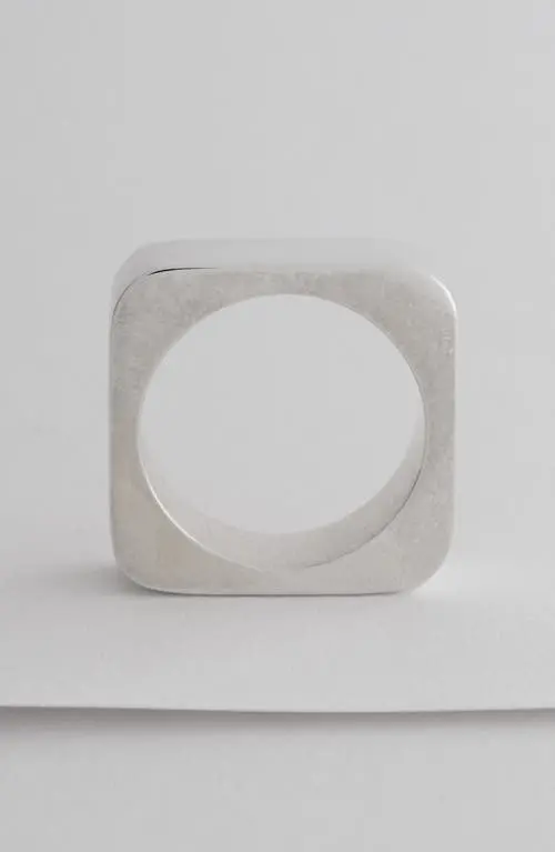 ARKENCIEL Square Sterling Silver Ring