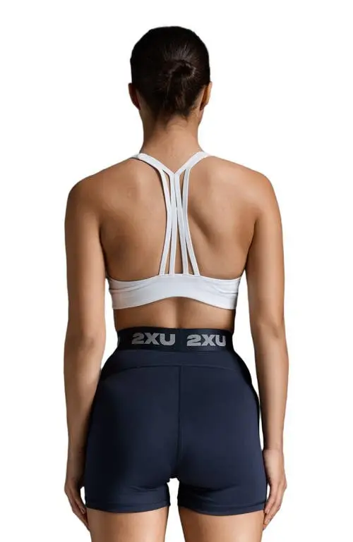 2xu Form Strappy Low Impact Bra - White/white