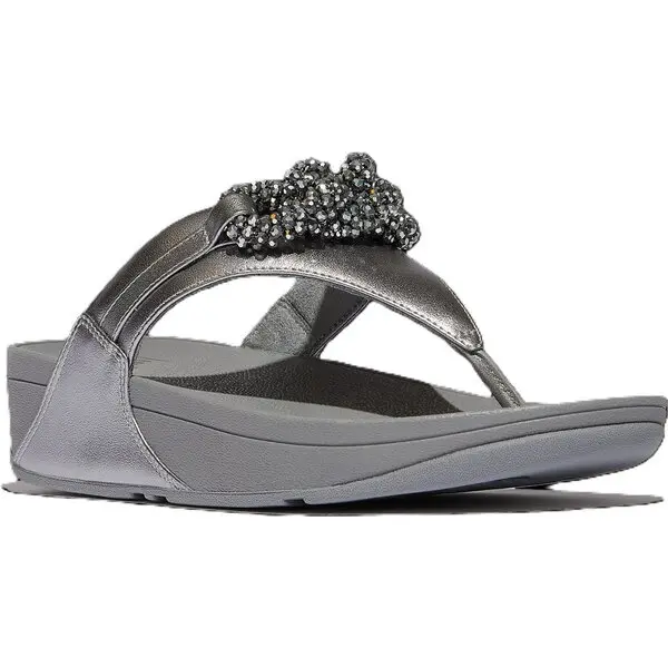 Fitflop Lulu Beaded Chain Toe Post Sandals