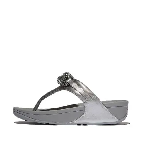Fitflop Lulu Beaded Chain Toe Post Sandals