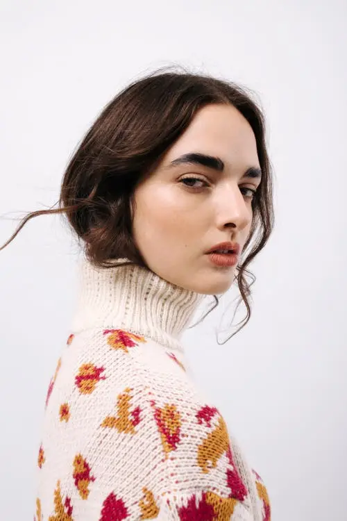 MARGO BARIDON Cielo Sweater - Fuchsia