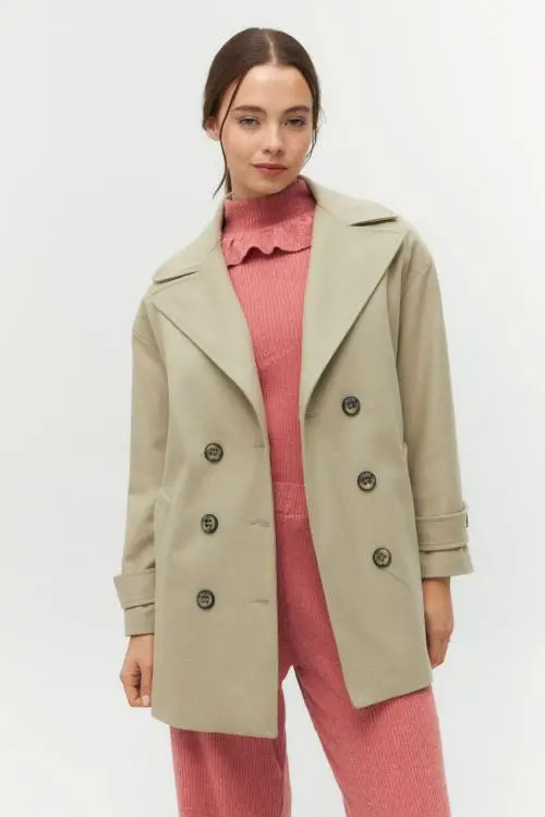 MARGO BARIDON Heidi Short Coat - Oyster