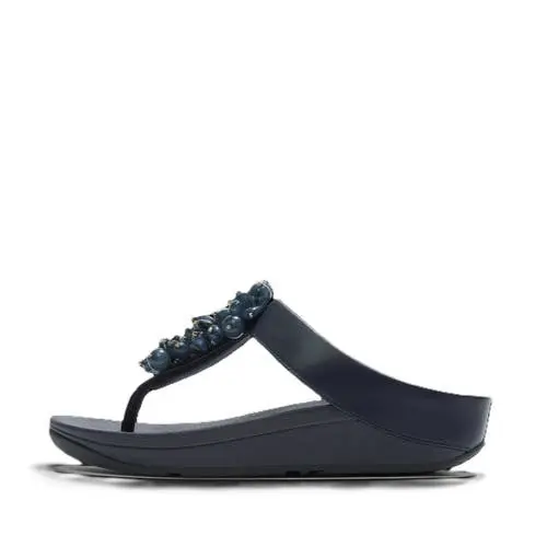 Fitflop Fino Bead Cluster Sandals - Midnight Navy