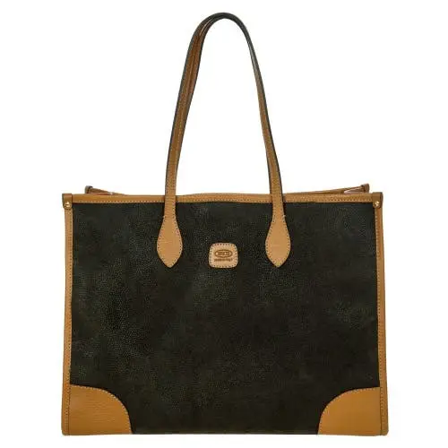 Bric'S Life Collection Opera Tote Bag With Laptop Sleeves - Olive