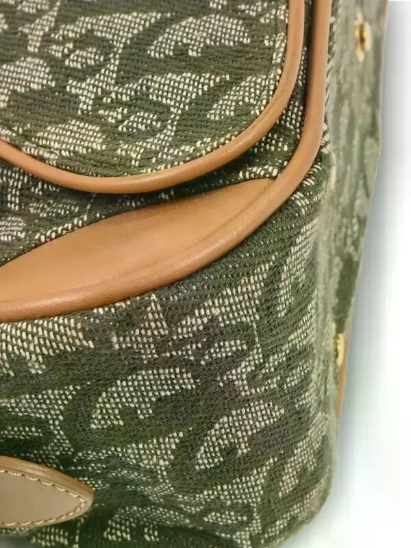 Dior 2001 Double Trotter Tote Bag - Green