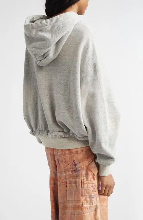 R13 Oversized Cinched Hem Hoodie