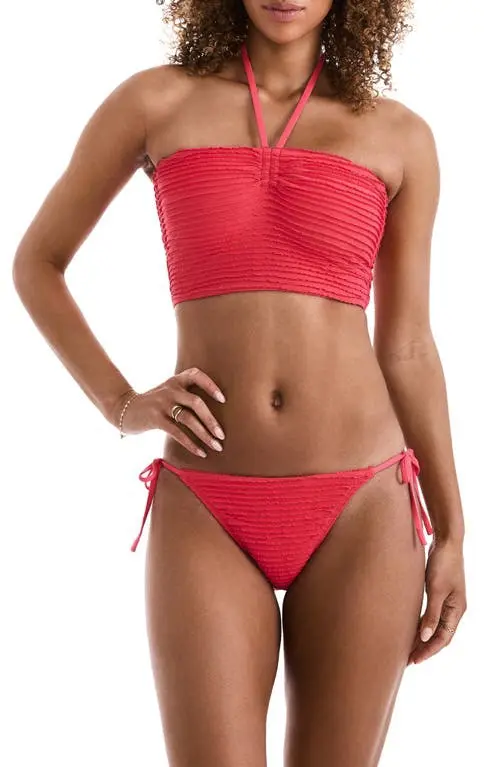 MIMI FLAMINGO Peyton Ruffle Side Tie Bikini Bottoms