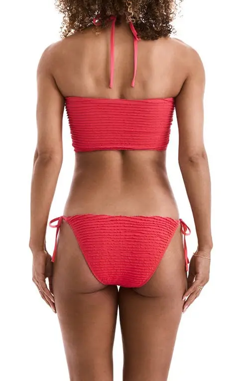 MIMI FLAMINGO Peyton Ruffle Side Tie Bikini Bottoms