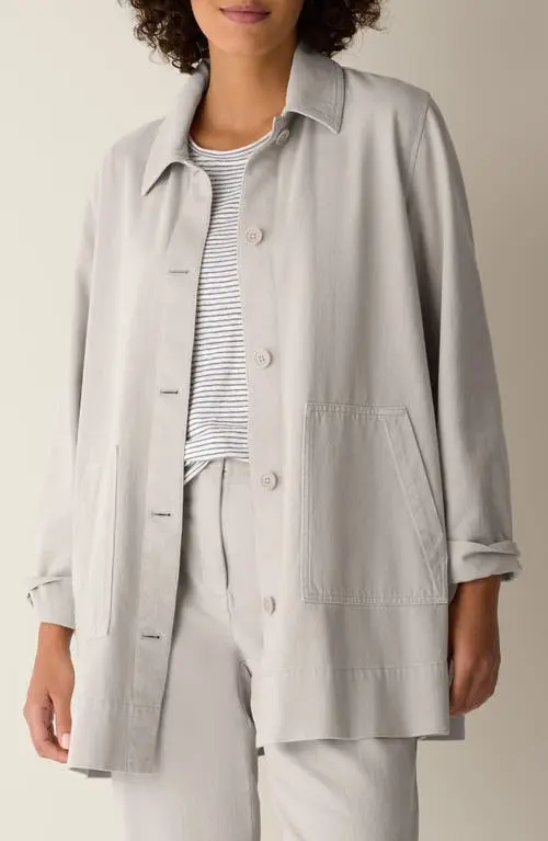 Eileen Fisher Organic Cotton Chore Jacket - Papyrus