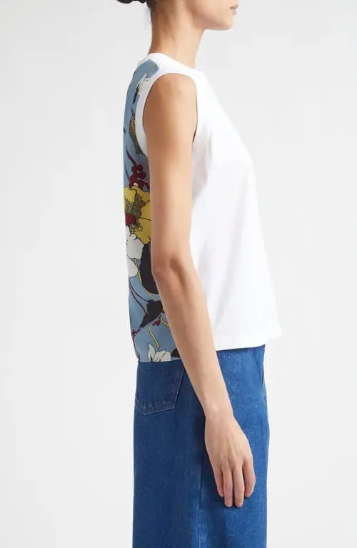 Marni Floral Back Cotton Tank