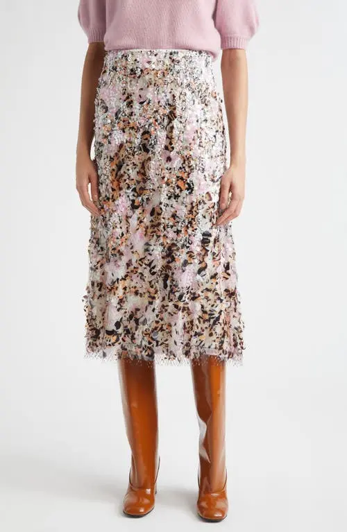 Marni Sequin Embellished Midi Skirt