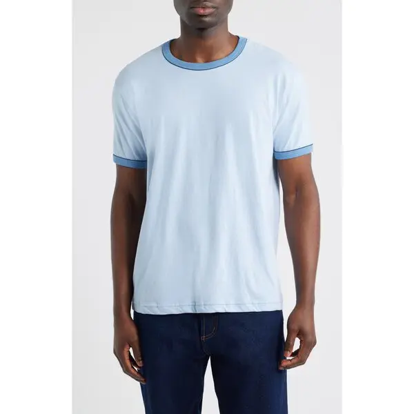 925 ORIGINALS Piping Hot Cotton Ringer T-shirt - Blue