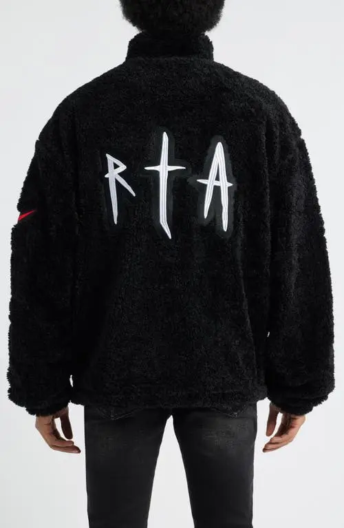 RtA Kye Venom Oversized Faux Shearling Jacket