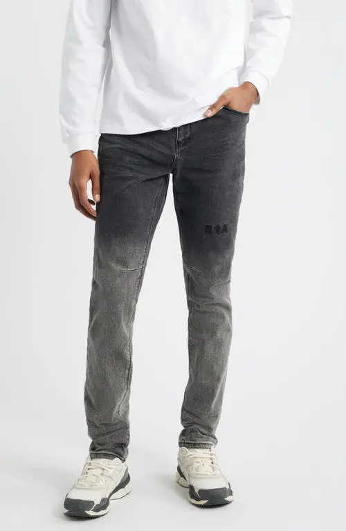 RtA Bryant Gradient Skinny Jeans - Light Charcoal