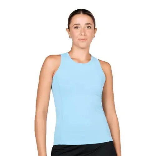 SOFIBELLA Uv Colors Tennis Tank Top - Cloud