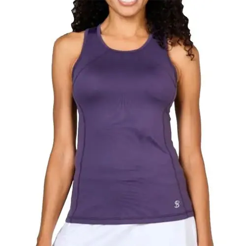 SOFIBELLA Tennis Tank Top - Plum