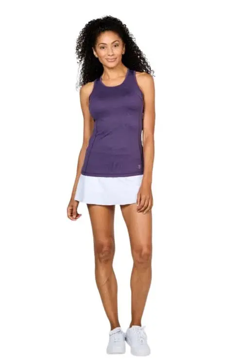SOFIBELLA Tennis Tank Top - Plum