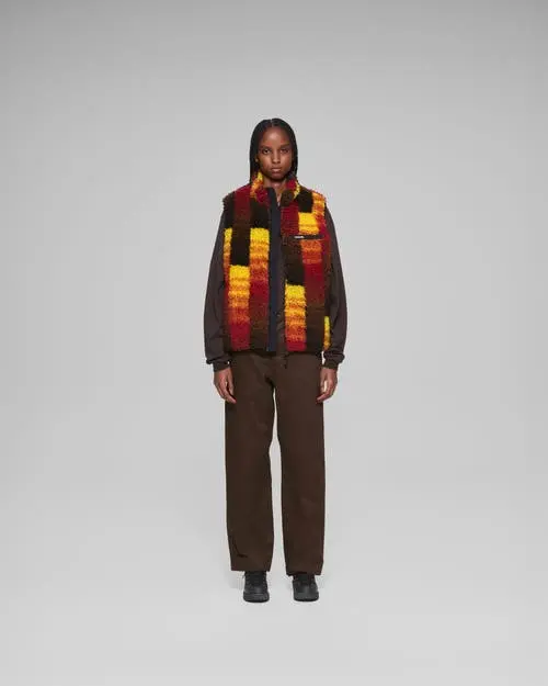 VOWELS Patterned Jacquard Fleece Vest