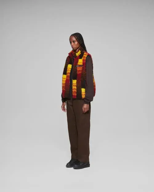 VOWELS Patterned Jacquard Fleece Vest