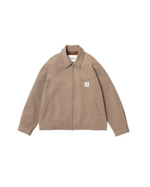 VOWELS Zip Up Jacket - Khaki