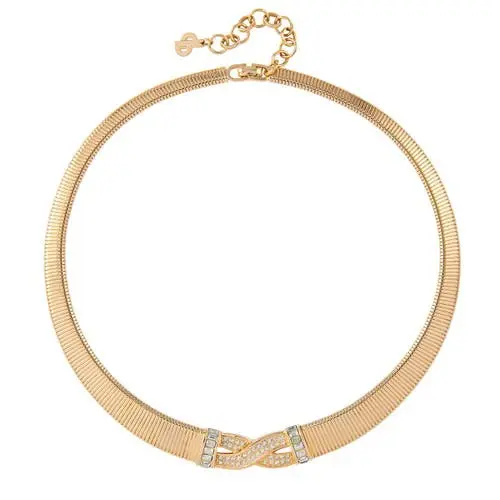 SUSAN CAPLAN 1980s Vintage Christian Dior Necklace - Crystal
