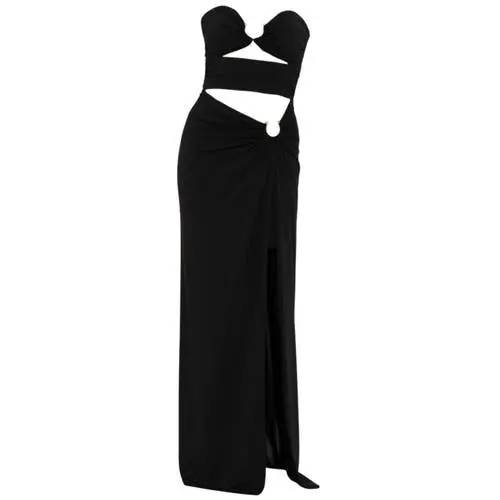 AKALIA Eloise Slit Dress - Black