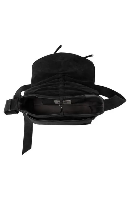 ORYANY Small Ruched Flap Crossbody Bag