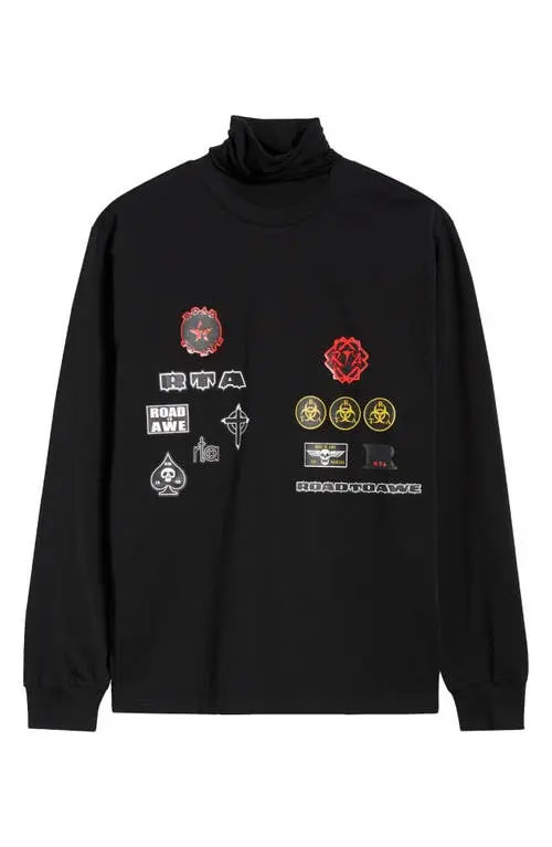 RtA Graphic Military Patch Turtleneck