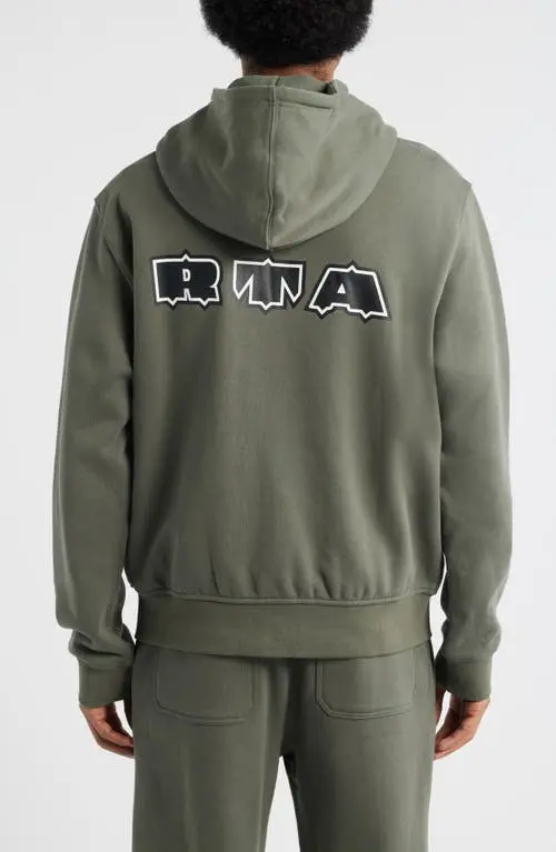 RtA Floyd Military Patch Zip Hoodie