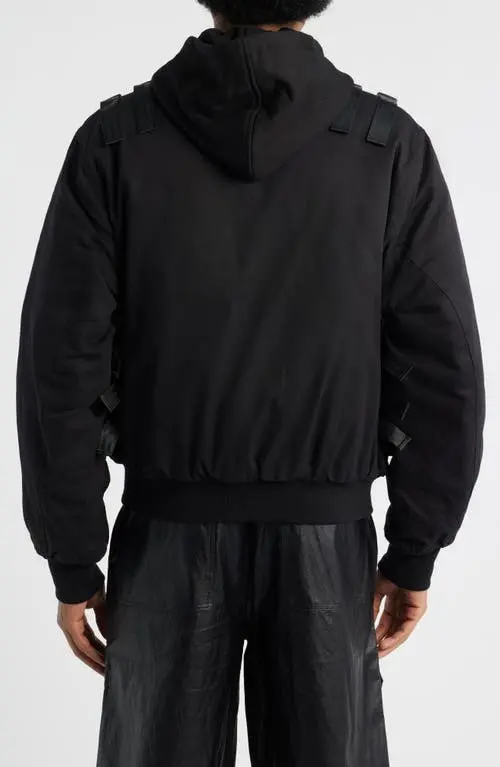 RtA Geronimo Tactical Mixed Media Hooded Bomber Jacket