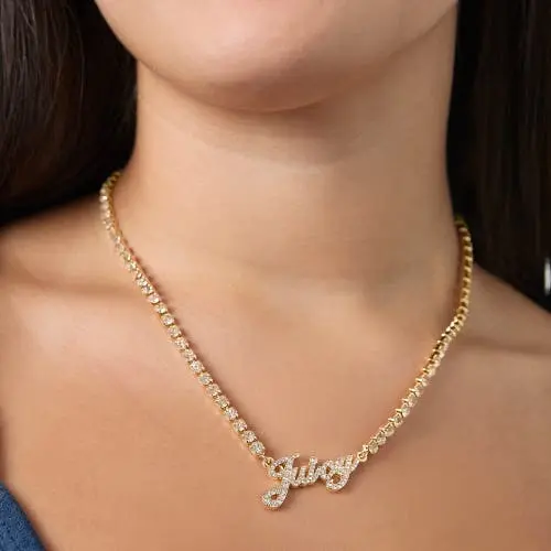 Juicy Couture Script Logo Chain Necklace