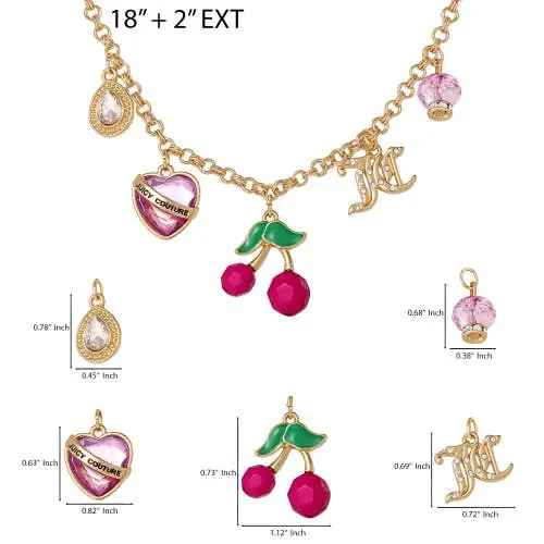 Juicy Couture Cherry Charm Necklace