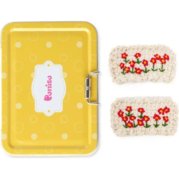 PUTTISU Floral Snap Clip Set - Cream