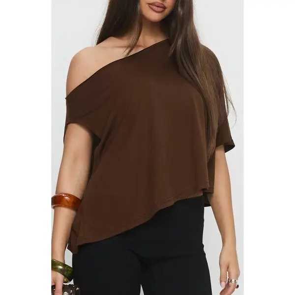 Princess Polly Passerby Asymmetric One-shoulder Top