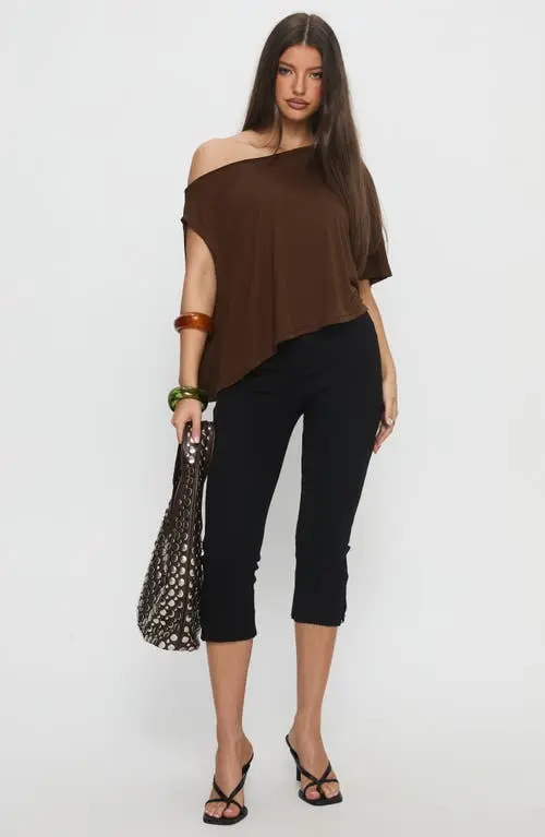 Princess Polly Passerby Asymmetric One-shoulder Top