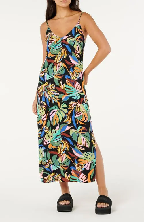 Rip Curl Sunset Luau Midi Sundress - Black Multi