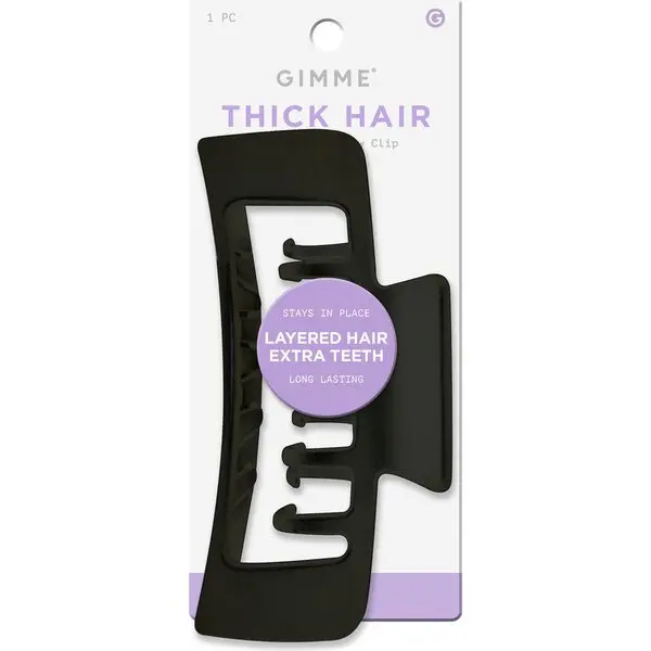 GIMME BEAUTY Rectangle Claw Clip - Black
