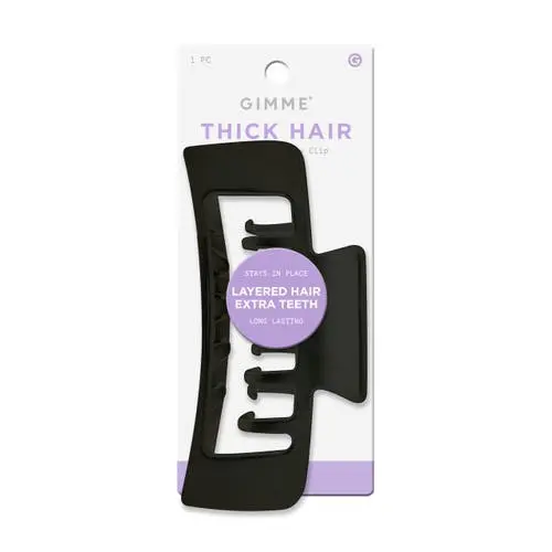 GIMME BEAUTY Rectangle Claw Clip - Black
