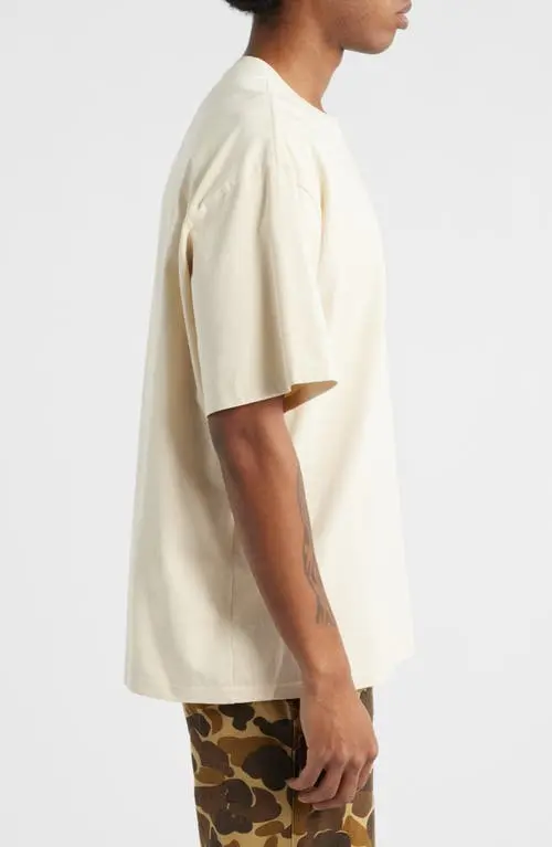 RtA Colin Oversize Logo Graphic T-shirt - Tan