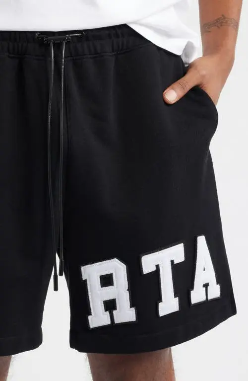 RtA Cotton Drawstring Sweat Shorts
