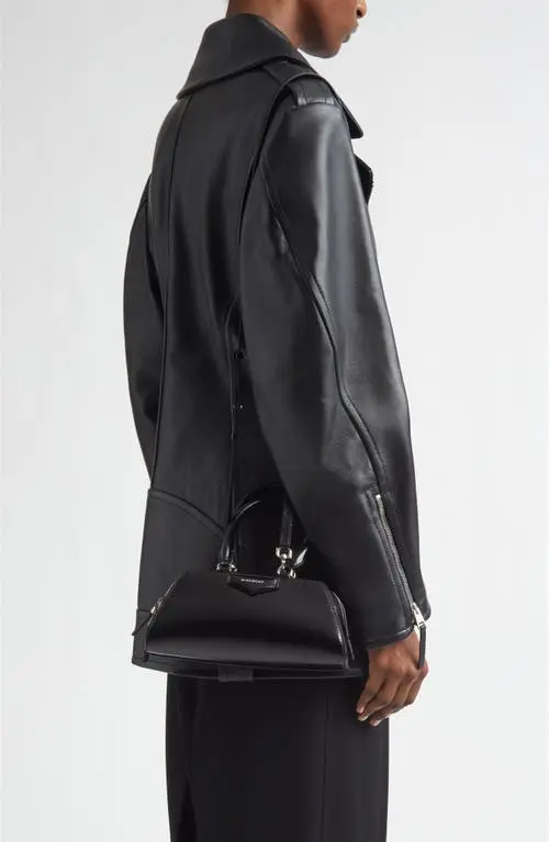 Givenchy Mini Antigona Leather East/west Satchel - Black
