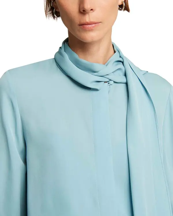 ARGENT Silk Scarf Neck Blouse