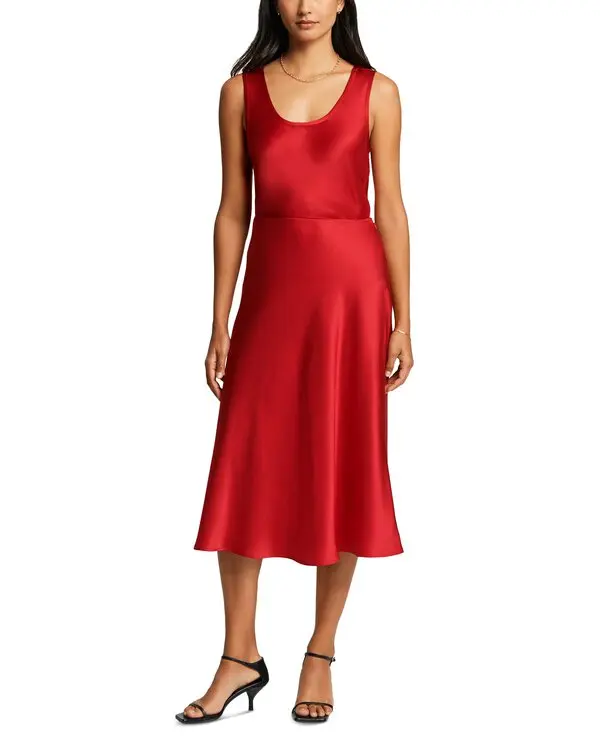 ARGENT Silk Bias Cut Skirt