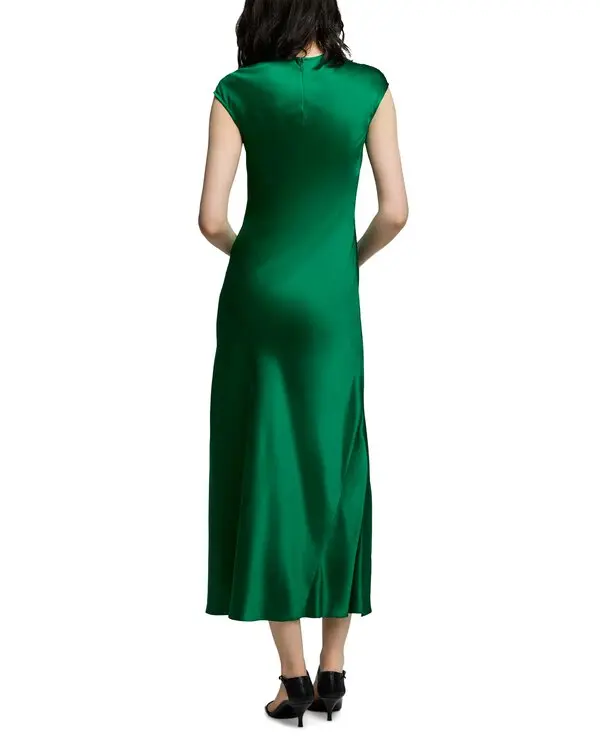 ARGENT Bias Silk Midi Dress