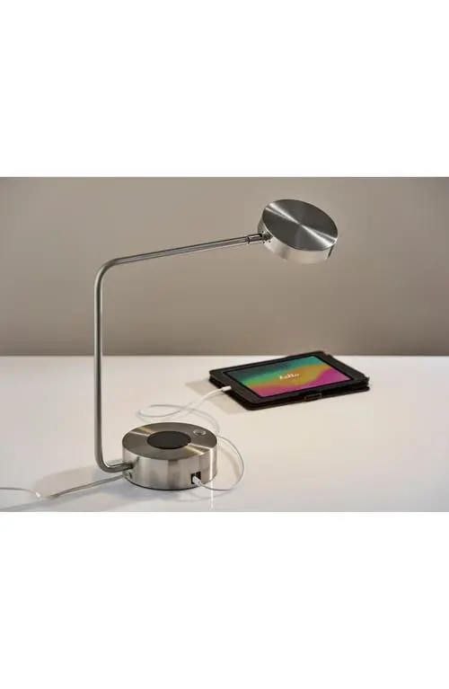 ADESSO Viper Supercharger Led Desk Lamp - Brushed Steel