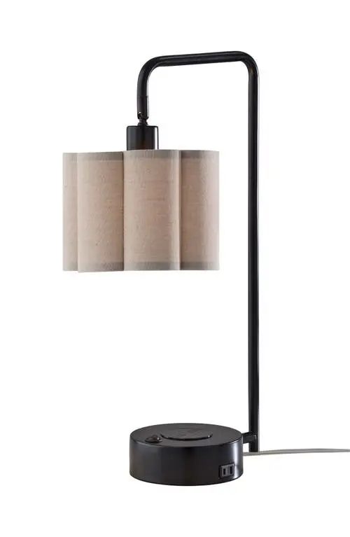 ADESSO Dover Supercharger Desk Lamp - Black