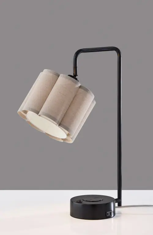 ADESSO Dover Supercharger Desk Lamp - Black