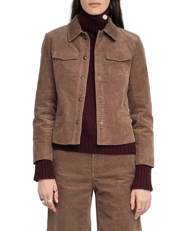 Zadig&Voltaire Liam Corduroy Jacket - Wood