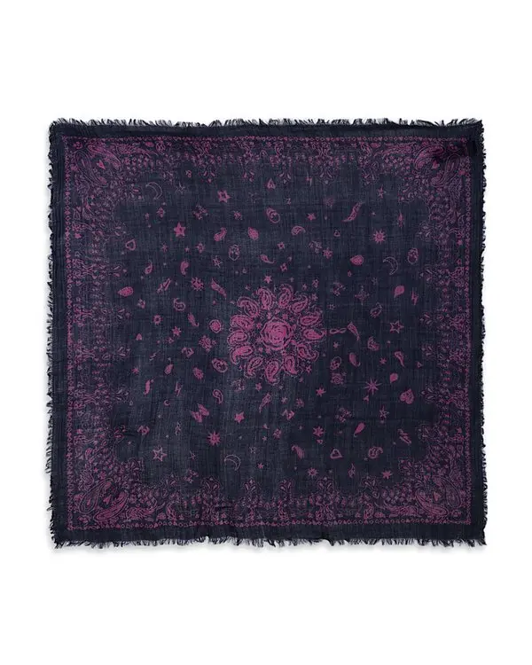 Zadig&Voltaire Nuage Cashmere Bandana Scarf - Marine